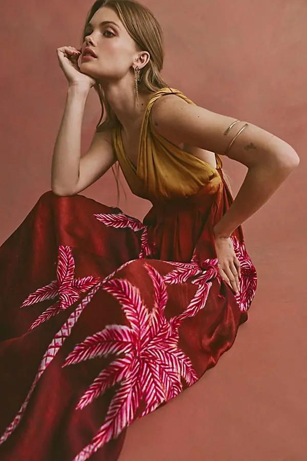 MATTHEW WILLIAMSON X FREE PEOPLE Palma Printed Maxi Dress