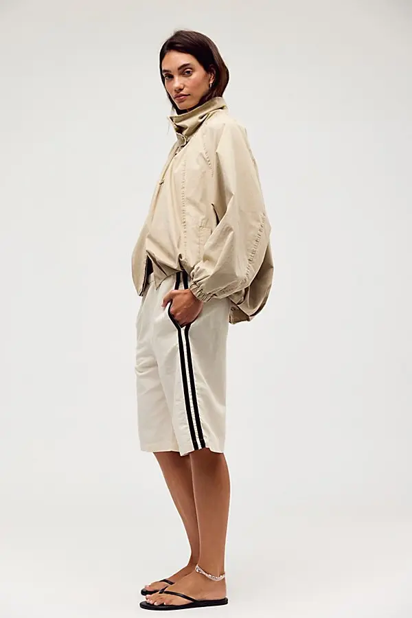 Citizens Of Humanity Anais Pull-on Track Shorts - Cream