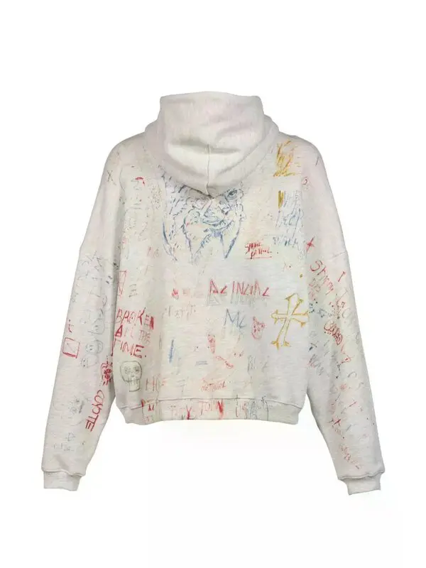 PALY Joshua Tree Scribble-print Zip-up Hoodie