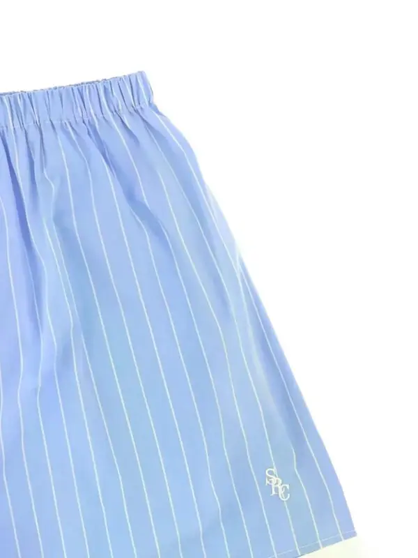 SPORTY & RICH Striped Button Shorts