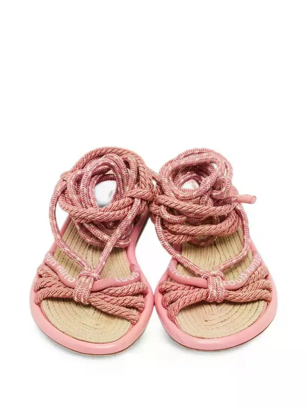 LOUIS VUITTON Maia Rope Ankle-strap Sandals