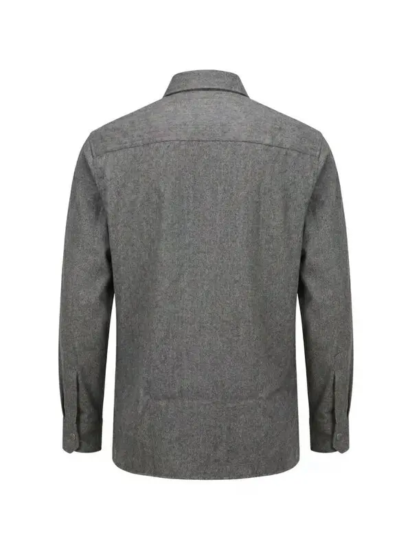 Brunello Cucinelli Press-stud Wool Shirt