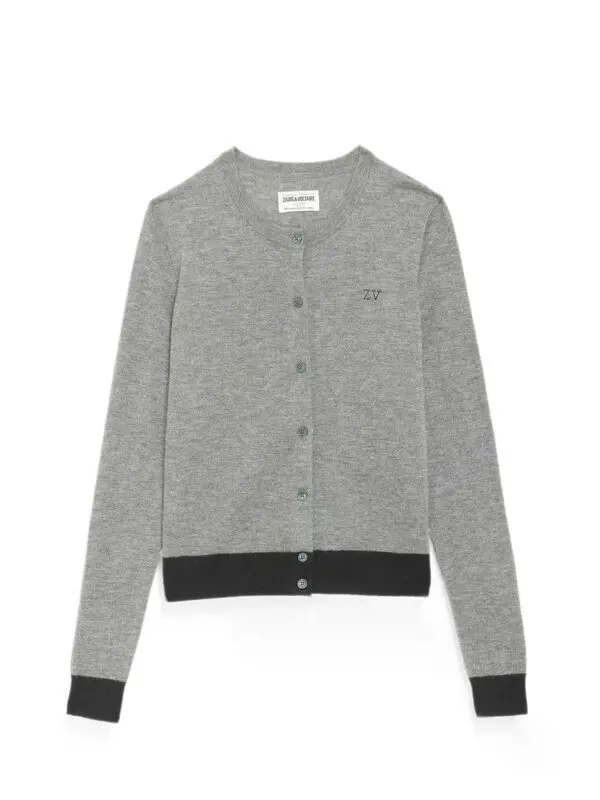 Zadig&Voltaire Missya Cashmere Cardigan - Grey