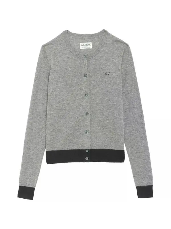 Zadig&Voltaire Missya Cashmere Cardigan - Grey