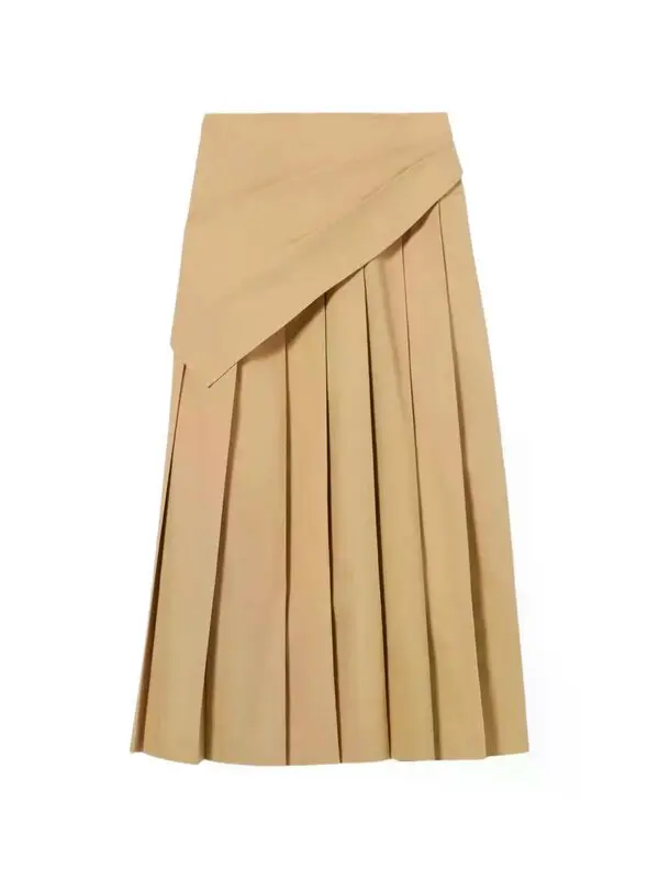 Claudie Pierlot Pleated Midi Skirt - Neutrals