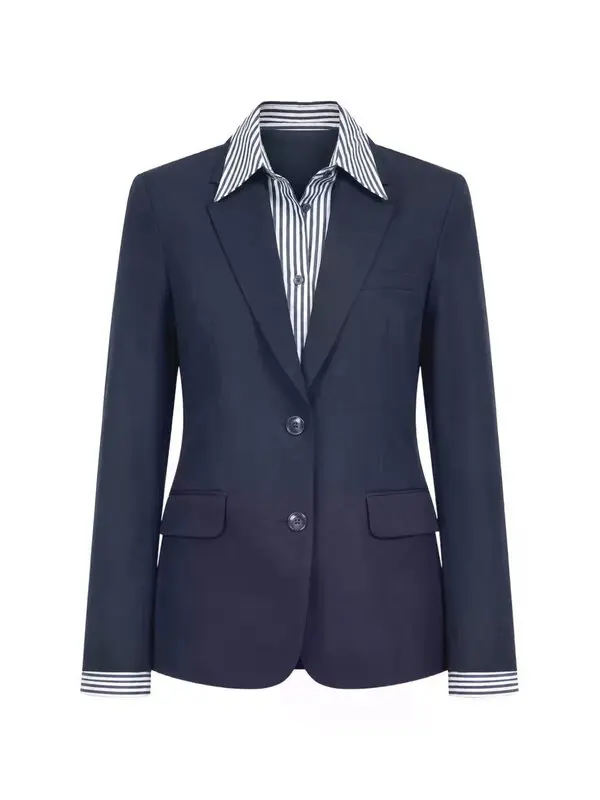 Rag & Bone Frank Mixed-media Single-breasted Wool Blazer