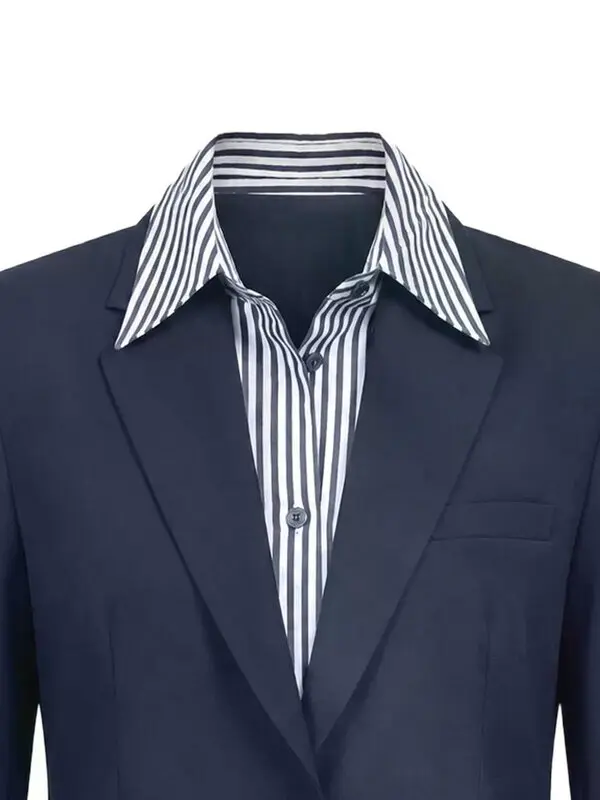 Rag & Bone Frank Mixed-media Single-breasted Wool Blazer