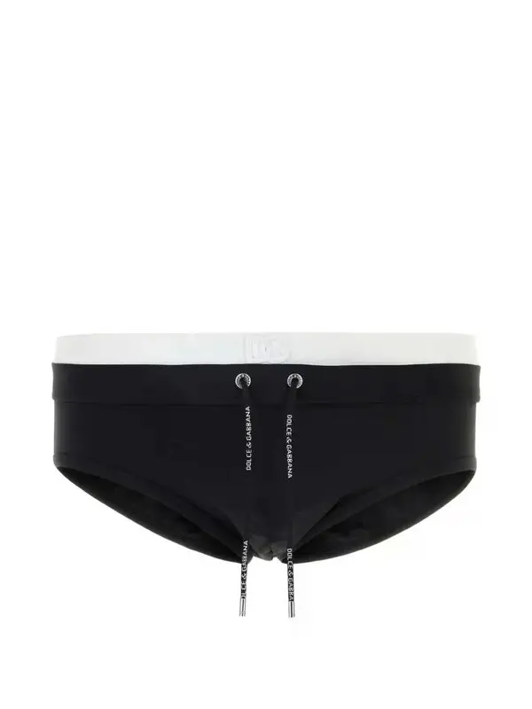 Dolce & Gabbana Logo-detail Swimming Briefs - Black