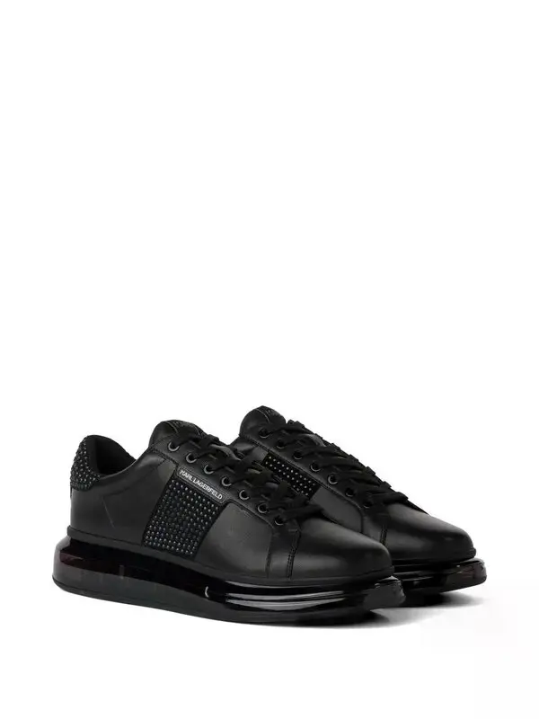 Karl Lagerfeld Kapri Kushion Crystal Embellished Sneakers - Black