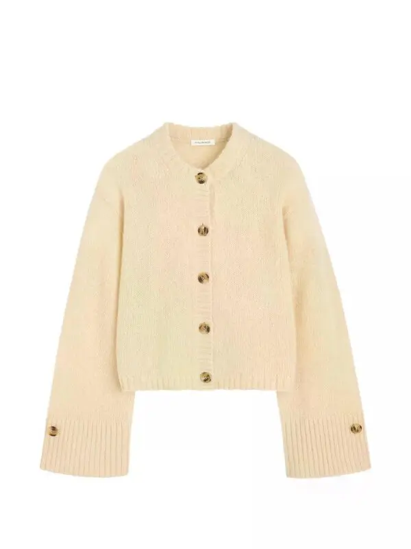 BY MALENE BIRGER Cierrou Flared-sleeve Cardigan - Yellow