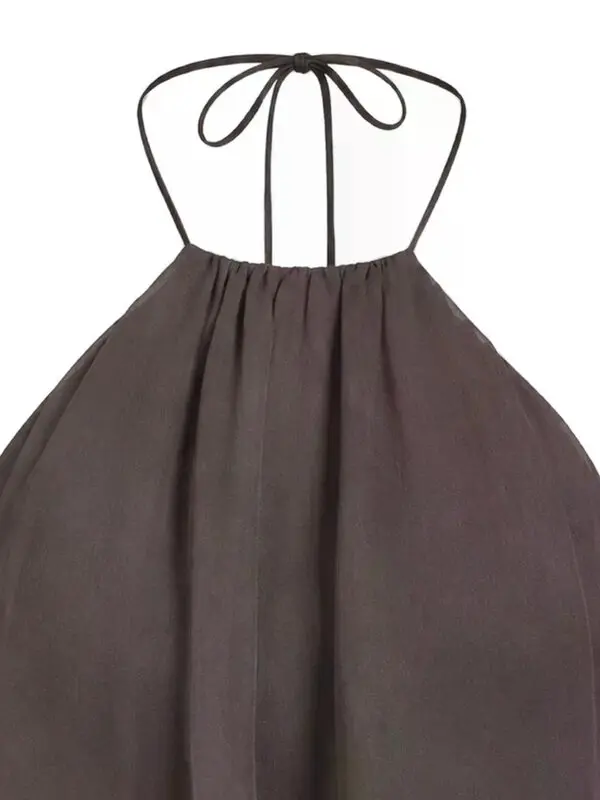 THE SEI Ruffled Halterneck Top