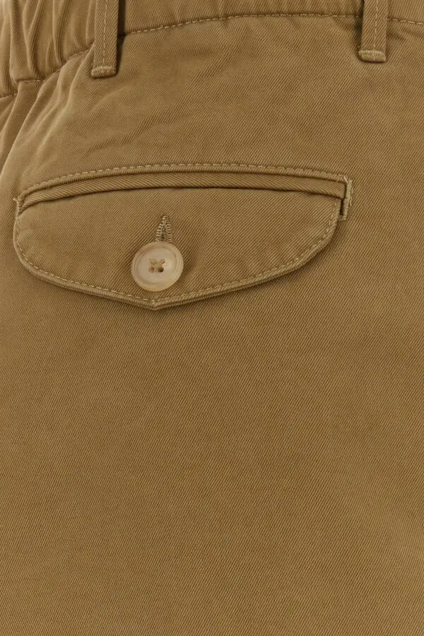 JIL SANDER Camel Cotton Wide-leg Pants