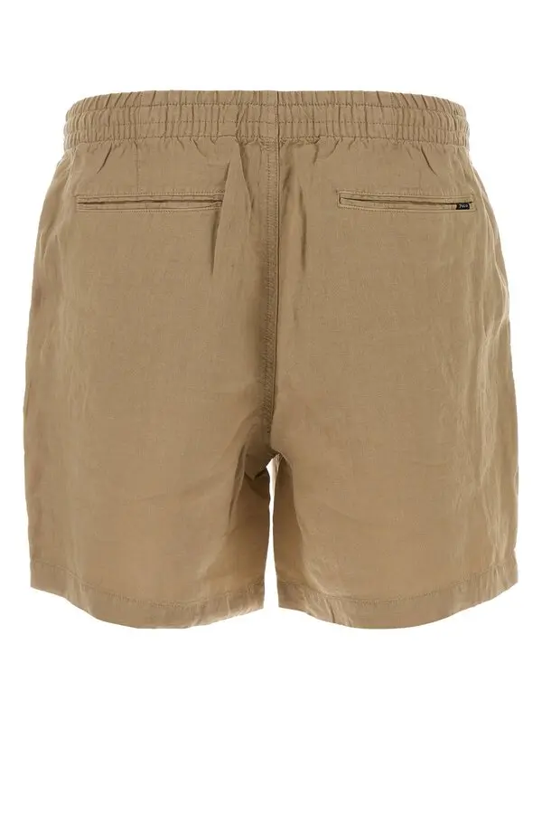 Polo Ralph Lauren Beige Linen Bermuda Shorts