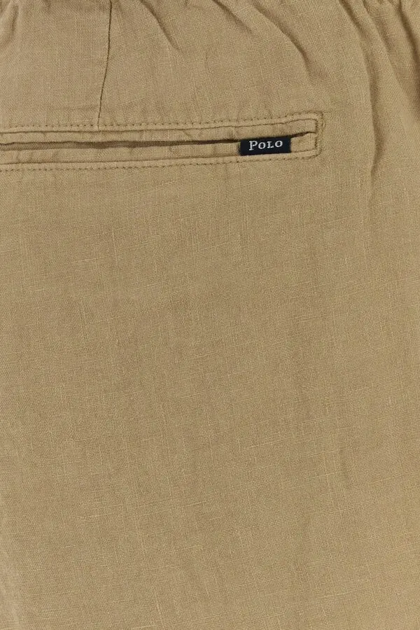 Polo Ralph Lauren Beige Linen Bermuda Shorts