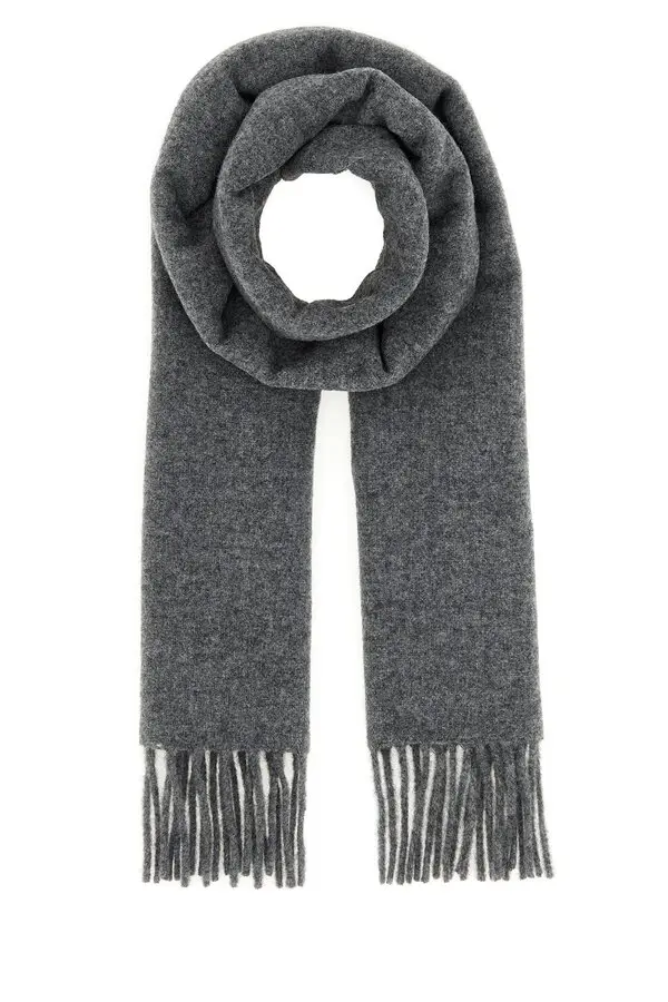 JIL SANDER Dark Wool Scarf