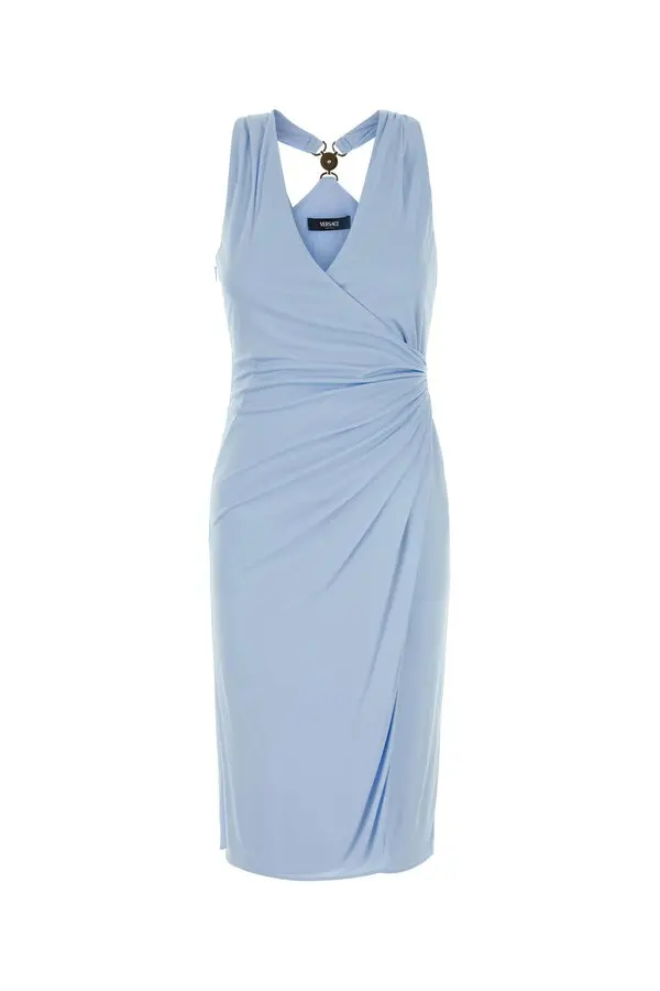 Versace Light Jersey Dress - Blue