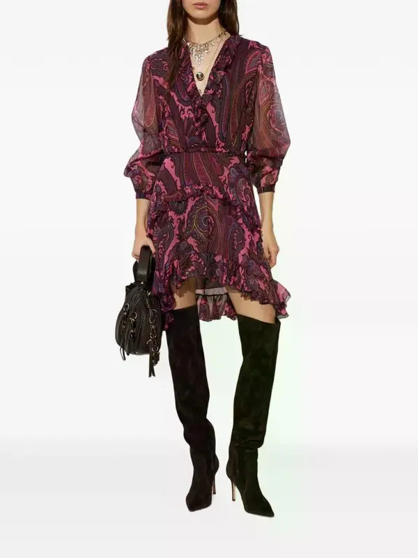 Etro Asymmetric Hem Mini Dress