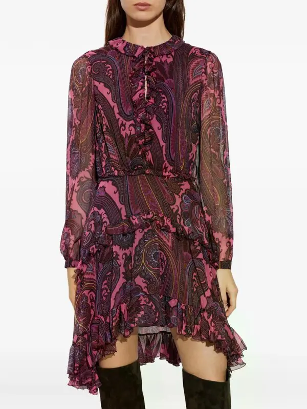 Etro Asymmetric Hem Mini Dress