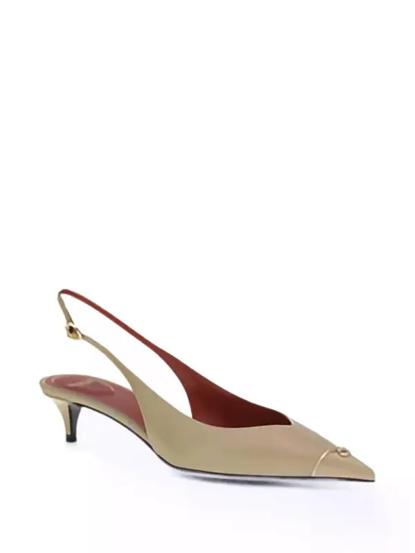 Valentino Garavani Vlogo Heartip Slingback Pumps