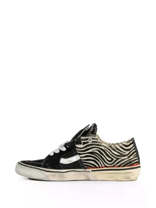PAUL EASTERLIN Zebra Print Caly Sneakers