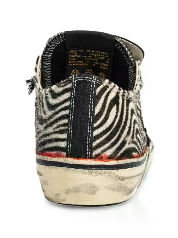 PAUL EASTERLIN Zebra Print Caly Sneakers
