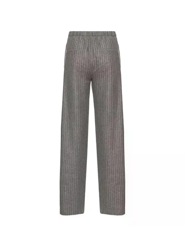 DRYKORN Pinstriped Elasticated Waistband Trousers - Grey