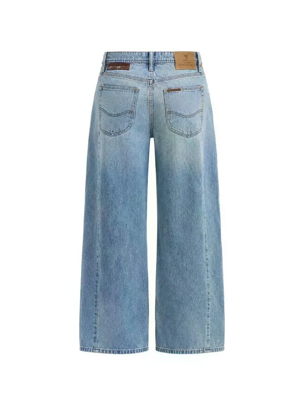 LEEM X Feng Chen Wang Cargo Wide-leg Jeans - Blue