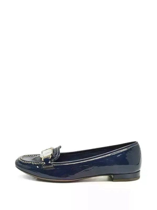 Prada Crystal-embellished Bow Loafers