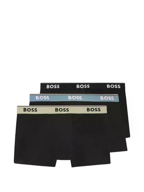 BOSS Logo-waistband Boxers - Black