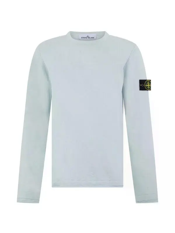 Stone Island Logo-patch Fine Knit Sweater