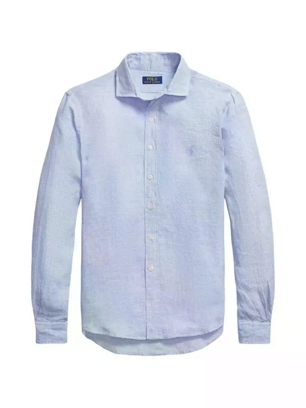 Polo Ralph Lauren Houndstooth-pattern Embroidered Pony Shirt