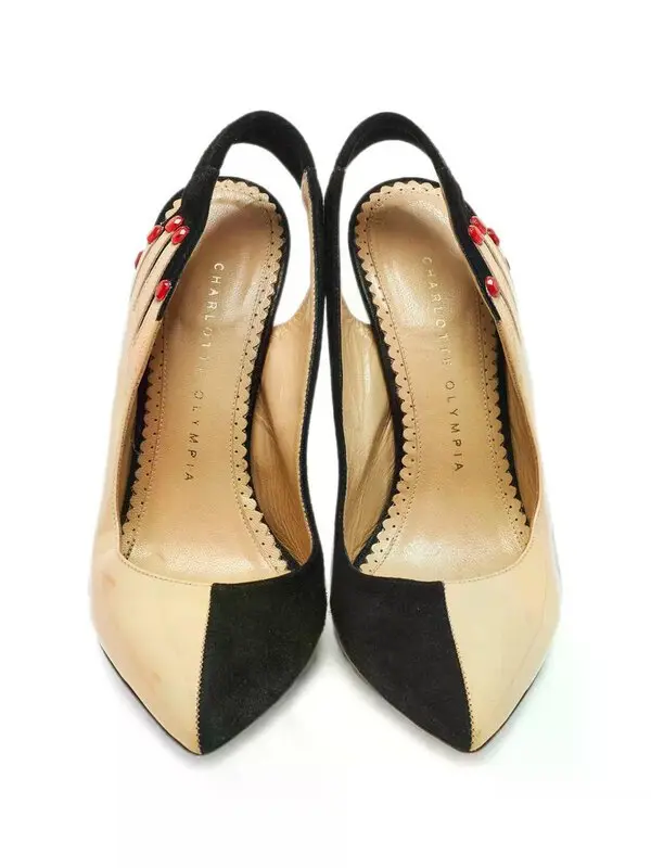 CHARLOTTE OLYMPIA Hand-design Slingback Pumps
