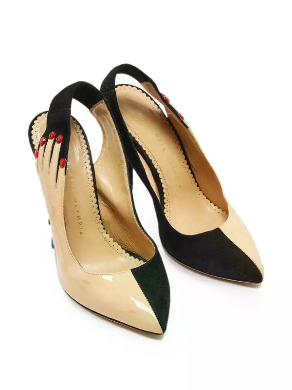 CHARLOTTE OLYMPIA Hand-design Slingback Pumps