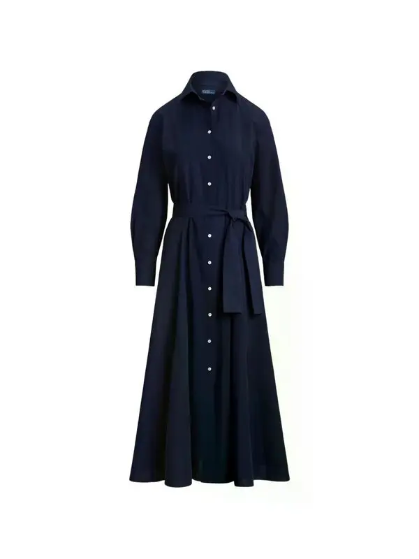 Polo Ralph Lauren Florence Belted Midi Shirt Dress - Blue