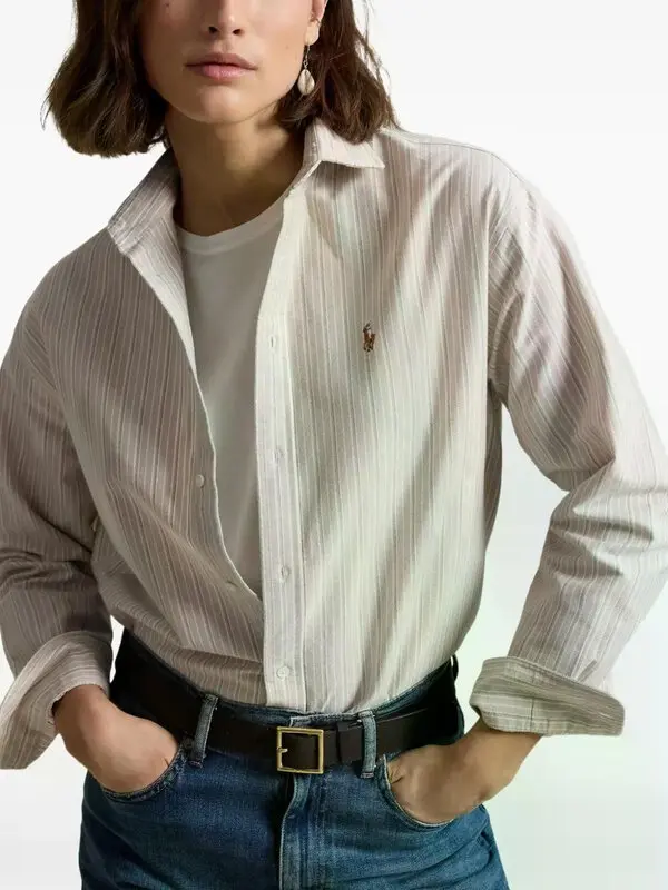 Polo Ralph Lauren Striped Embroidered Logo Shirt