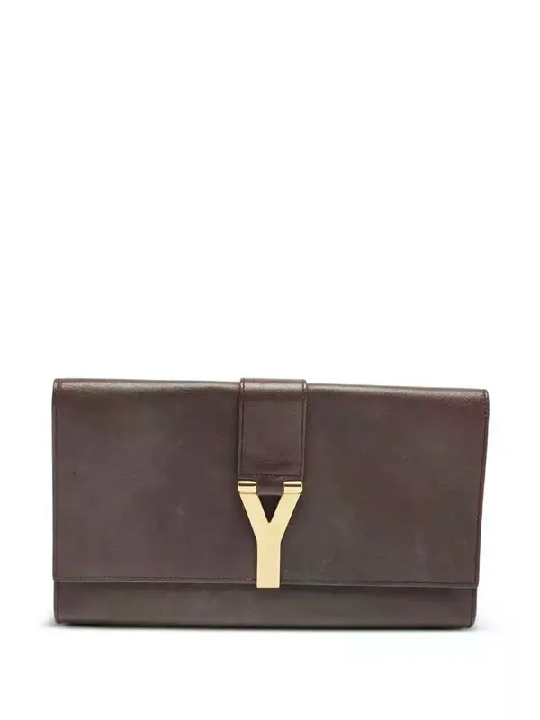 Saint Laurent Ligne Y Clutch Bag - Red
