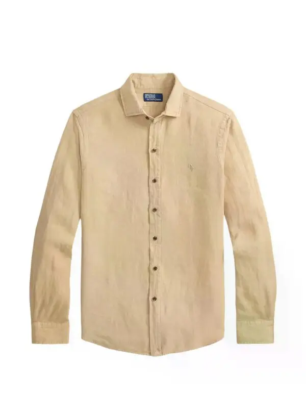 Polo Ralph Lauren Custom Fit Pony-embroidered Shirt - Neutrals