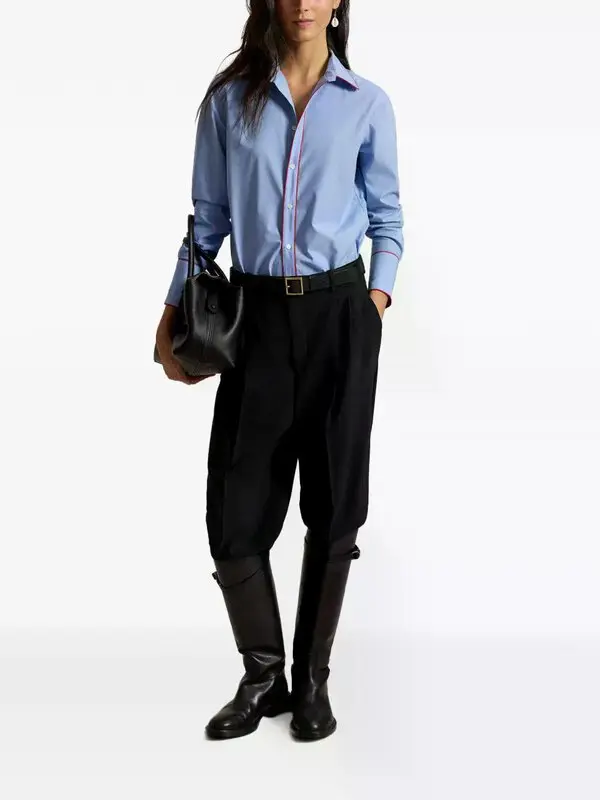 Polo Ralph Lauren Stretch Shirt With Contrast Piping