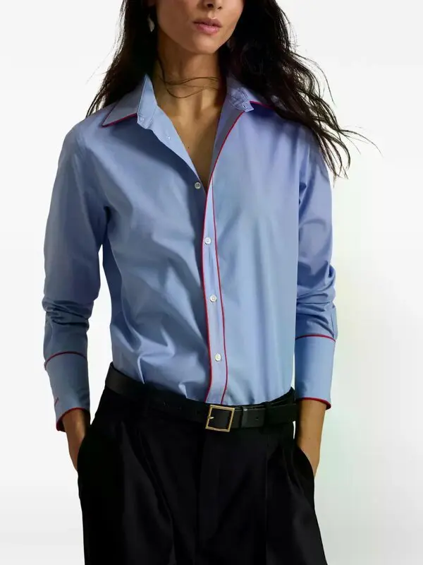Polo Ralph Lauren Stretch Shirt With Contrast Piping