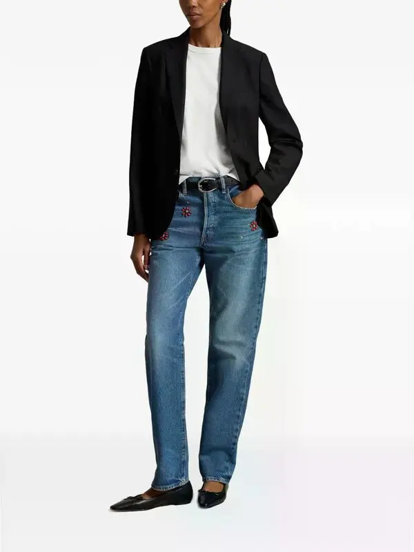 Polo Ralph Lauren Bead-embellished Straight-leg Jeans