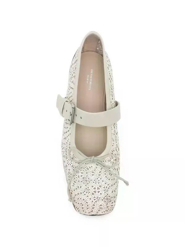 ANN DEMEULEMEESTER Laser-cut Buckle Ballet Flats