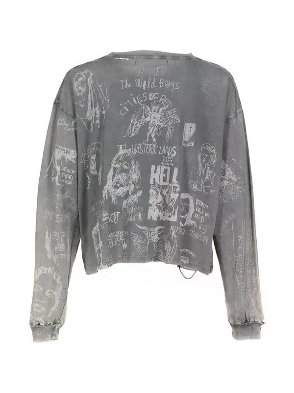 PALY Bethlehem Graphic Print Distressed T-shirt