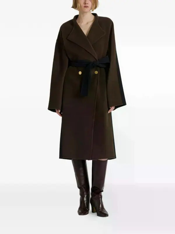 Alberta Ferretti Belted Panelled Coat
