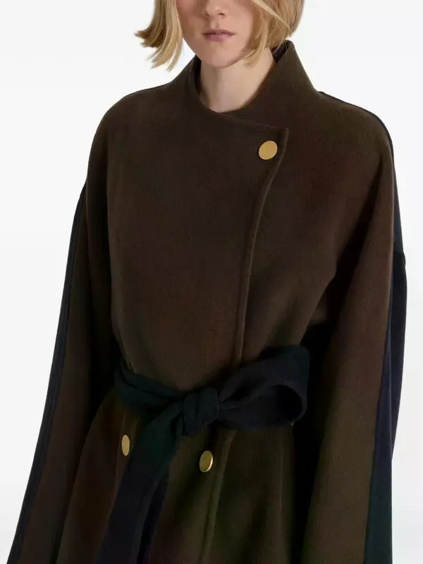 Alberta Ferretti Belted Panelled Coat