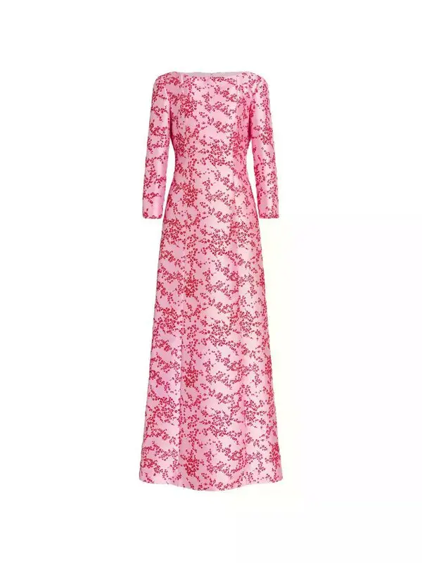 Alberta Ferretti Floral Pattern Maxi Dress