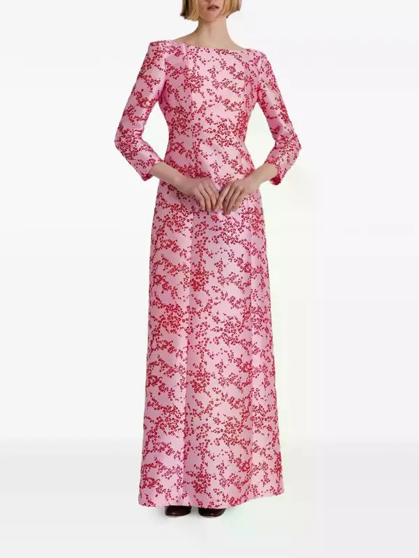 Alberta Ferretti Floral Pattern Maxi Dress