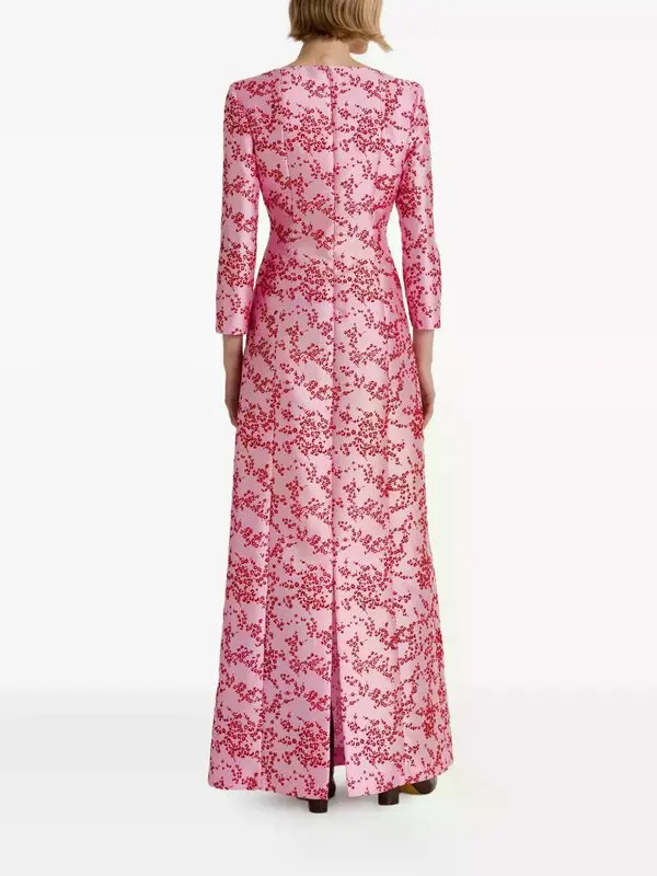 Alberta Ferretti Floral Pattern Maxi Dress