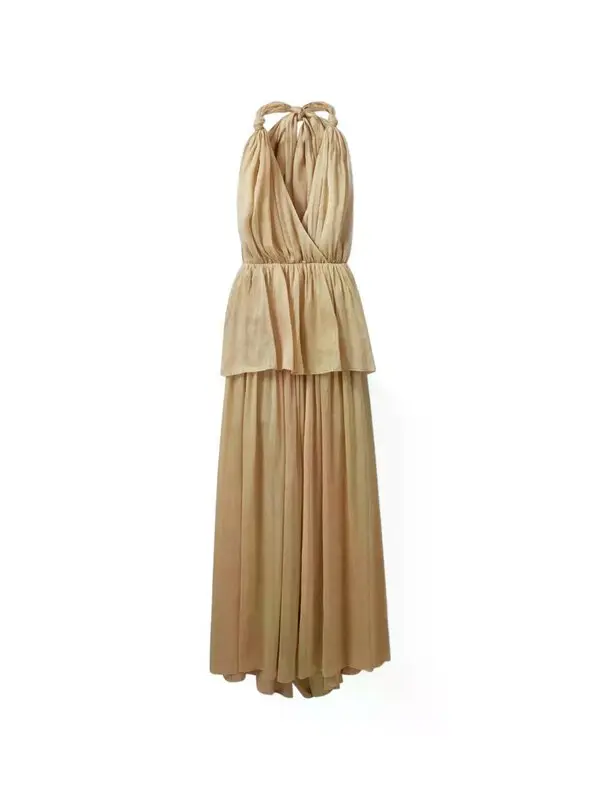 THE GARMENT Prince Tiered Linen Maxi Dress - Neutrals