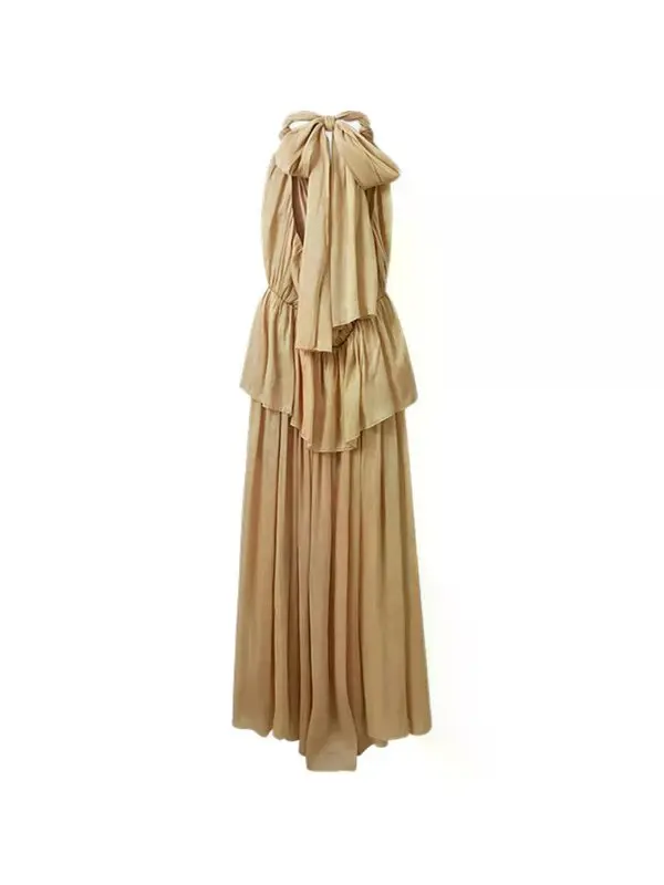 THE GARMENT Prince Tiered Linen Maxi Dress