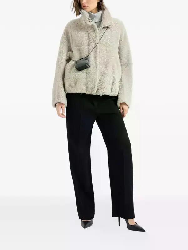 Brunello Cucinelli Shearling Jacket - Grey